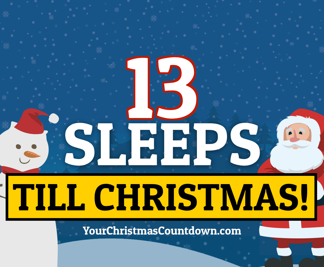 Your Christmas Countdown 2023 Days Until Christmas Sleeps To Xmas